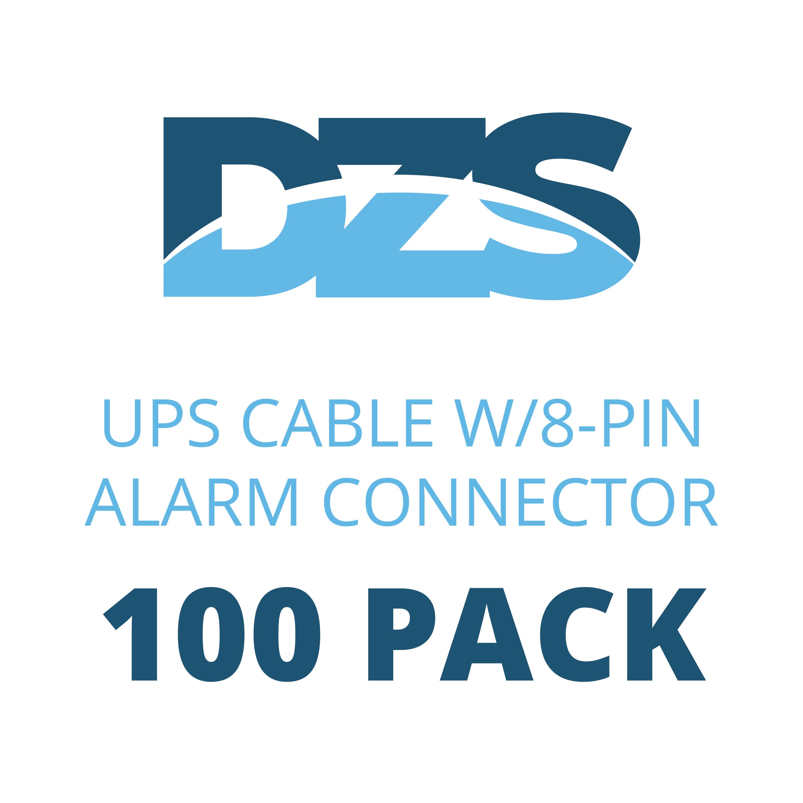 DZS UPS Cable to ZNID-24XX W/8-PIN Alarm Connector ZNID-BATT-IN-XX 100 ...