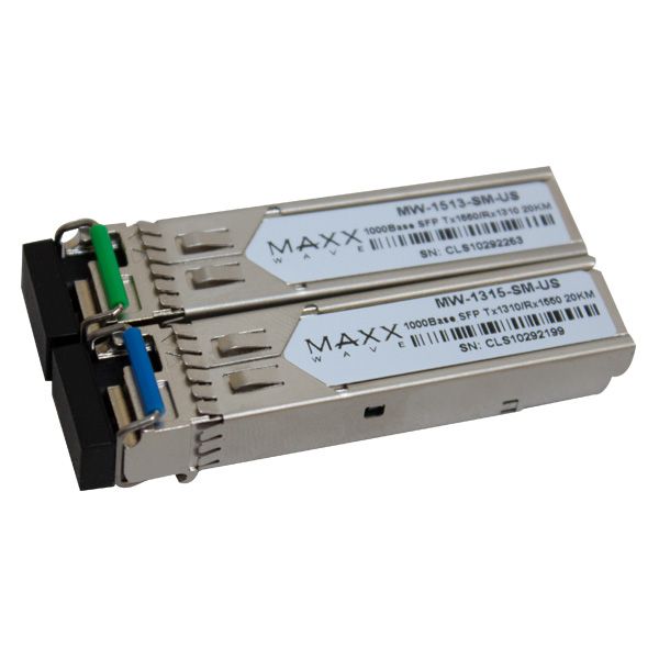 Maxxwave Single-Mode DDM SFP Fiber Module Pair – DoubleRadius