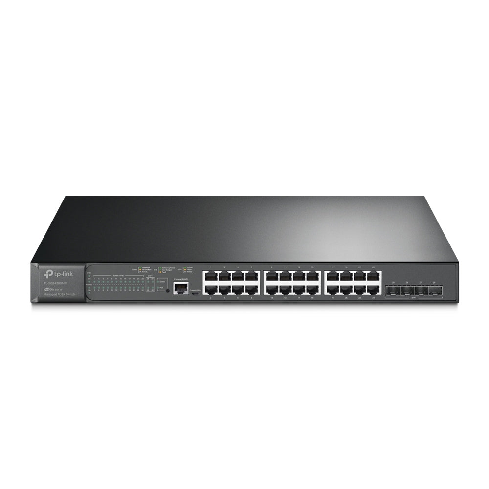 TP-Link JetStream 24-Port Gigabit and 4-Port 10GE SFP+ L2+ Managed Swi ...
