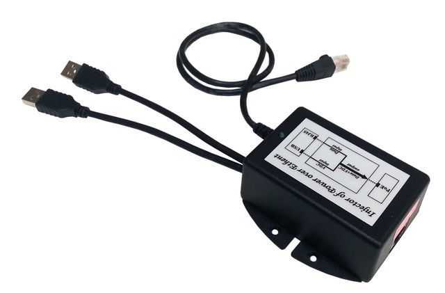 Tycon Systems USB Powered 24V Passive PoE Inserter [TP-DCDC-2USB-24 ...